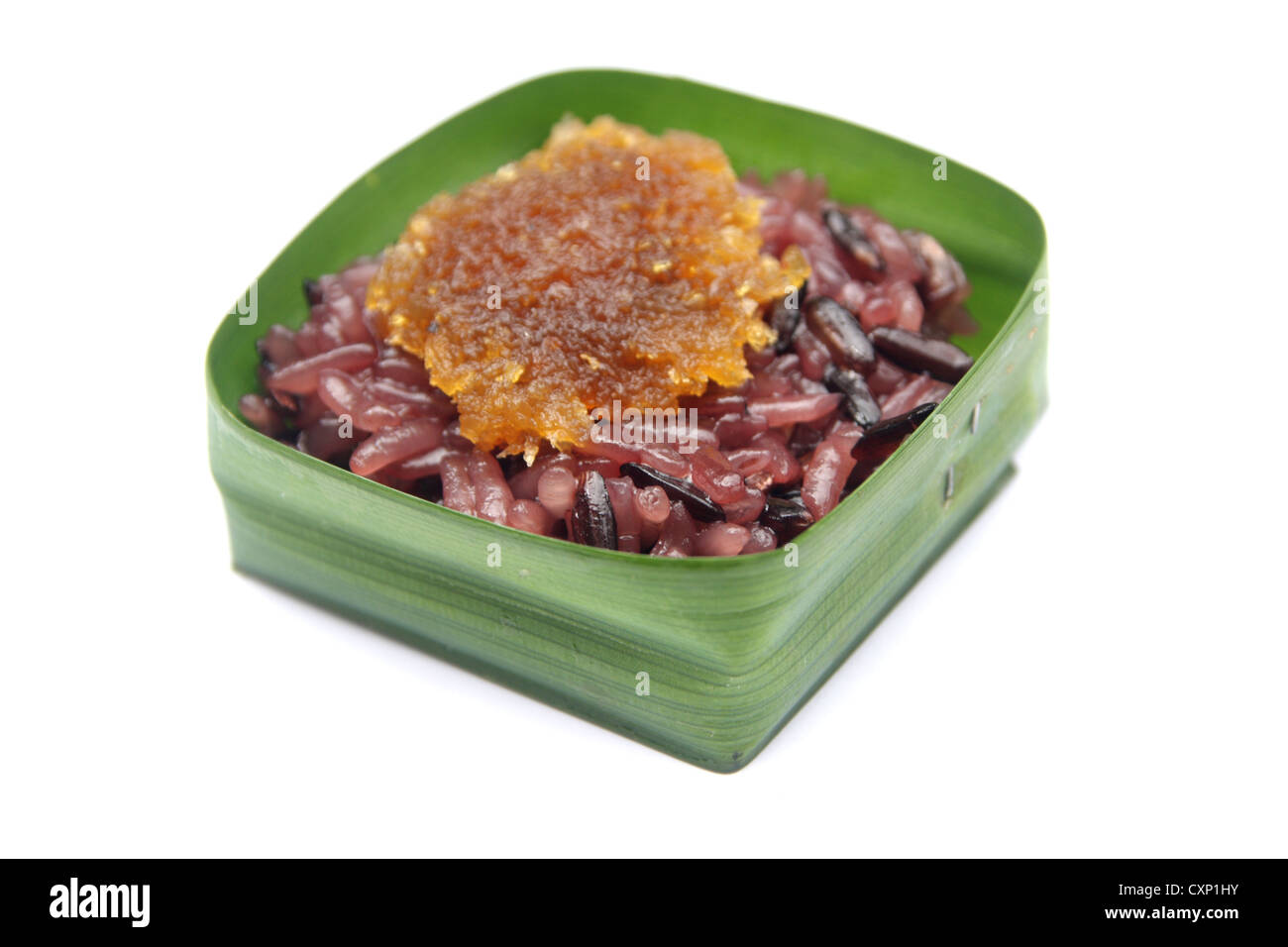 Thai dessert , Sticky Rice with sweet coconut Stock Photo - Alamy