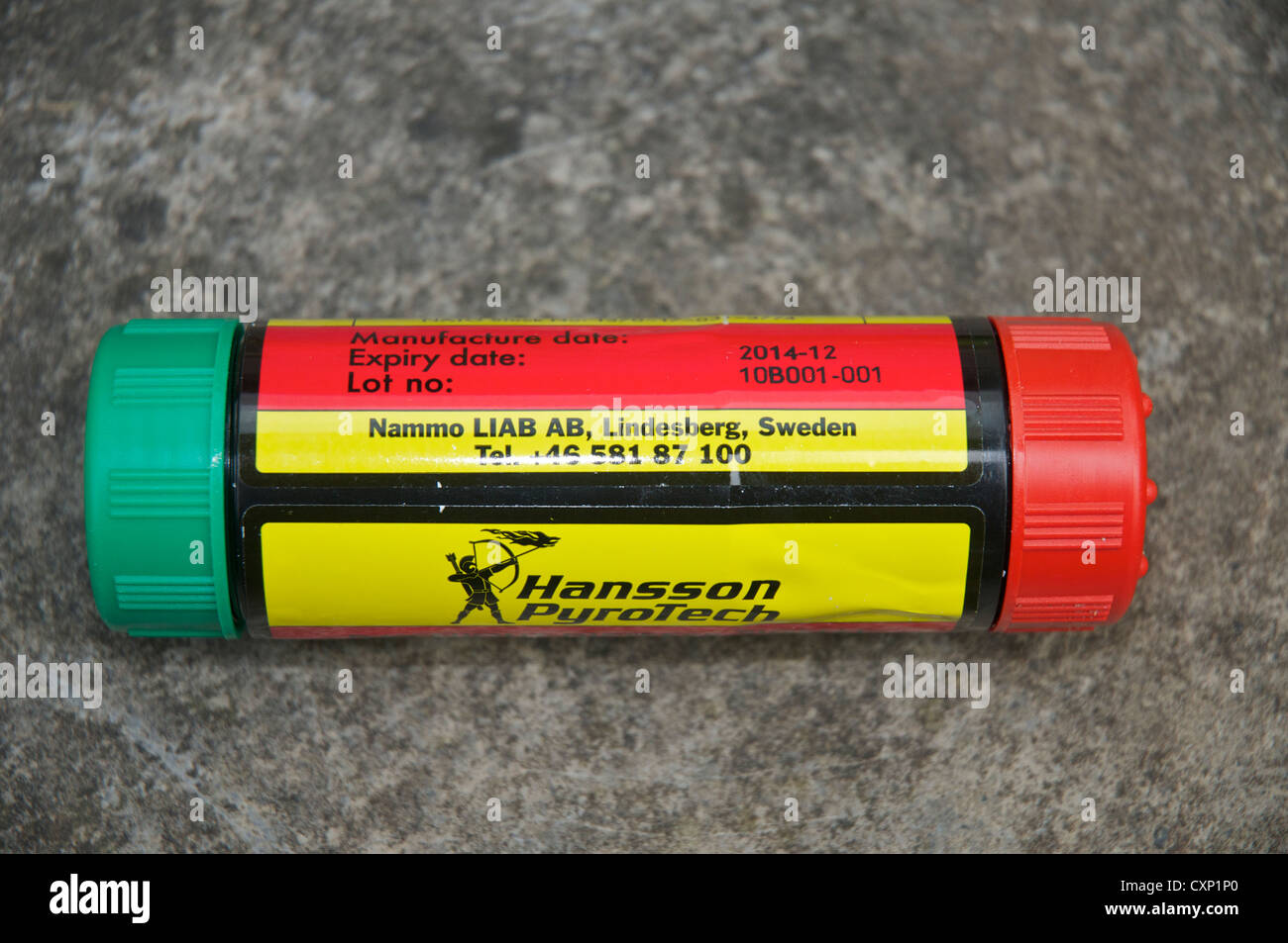 Handheld mini safety flare Stock Photo - Alamy