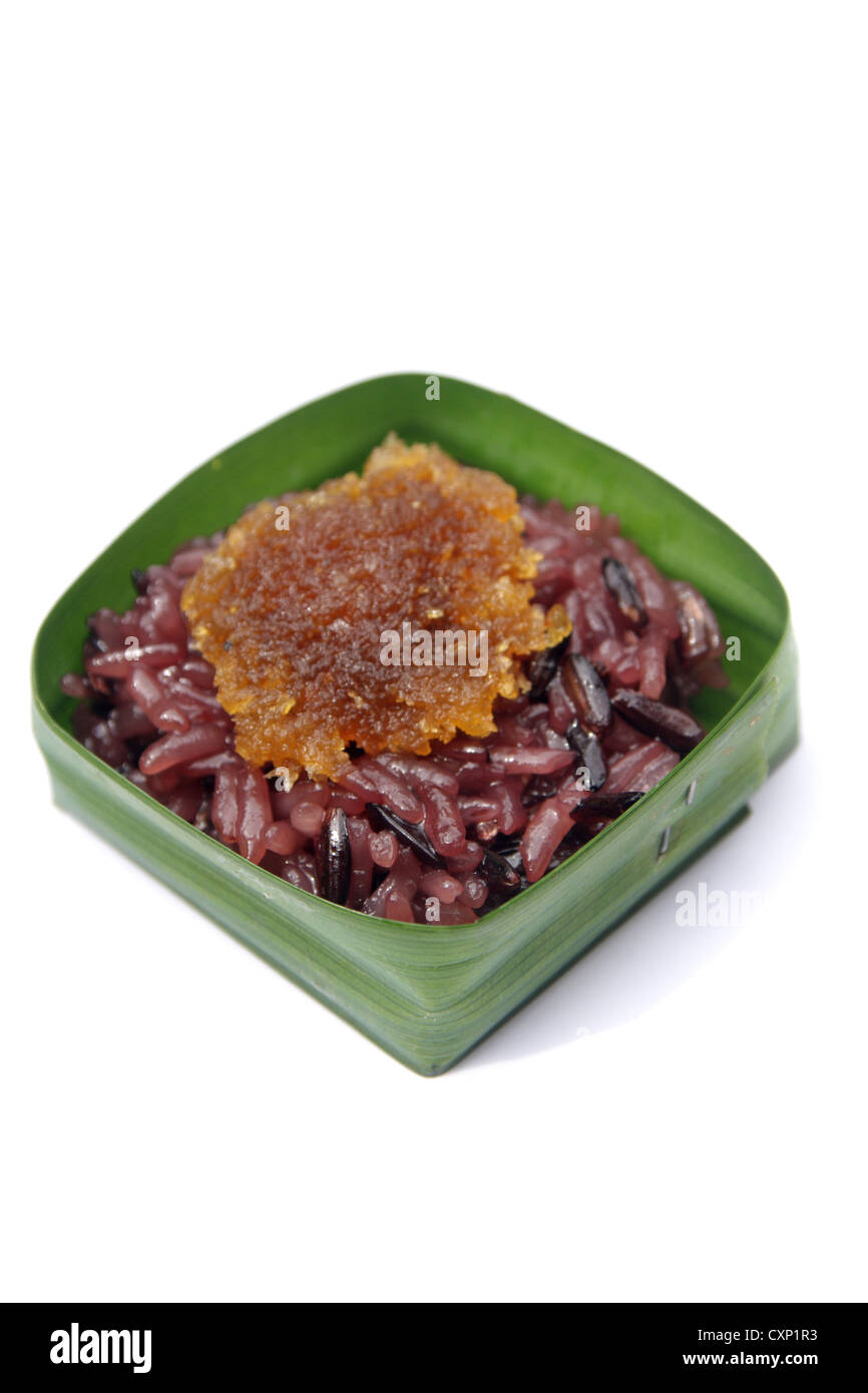 Coconut sticky rice dessert Cut Out Stock Images & Pictures - Alamy