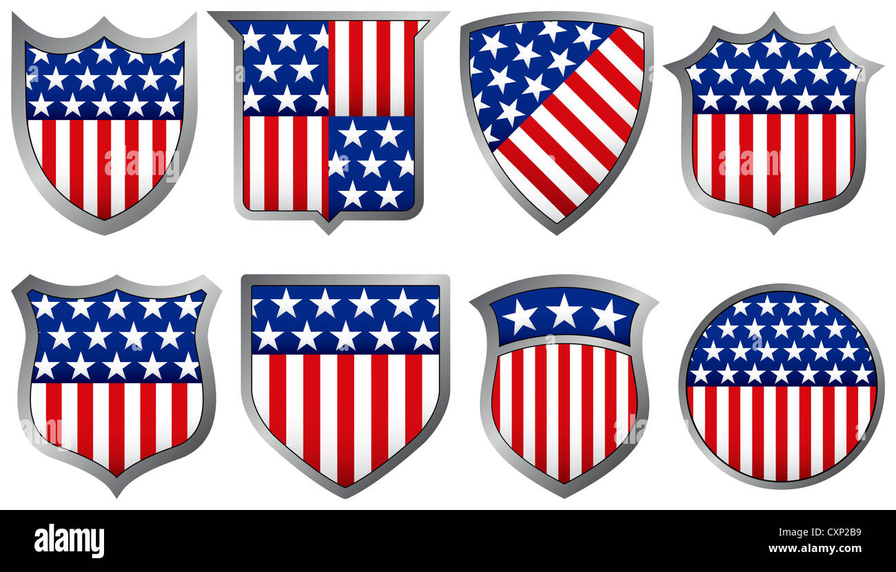Shield With Stars Clip Art