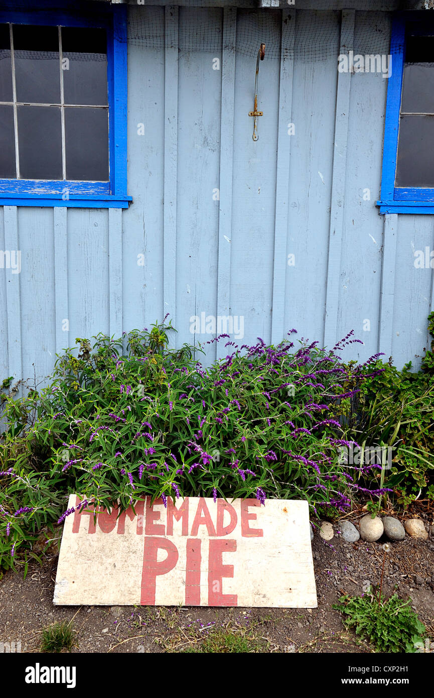 Hand painted homemade Pie sign, California, USA Stock Photo - Alamy