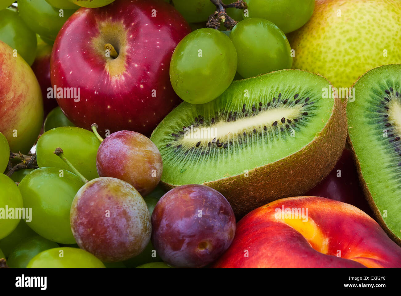 The group of fruits, closeup view Stock Photo - Alamy