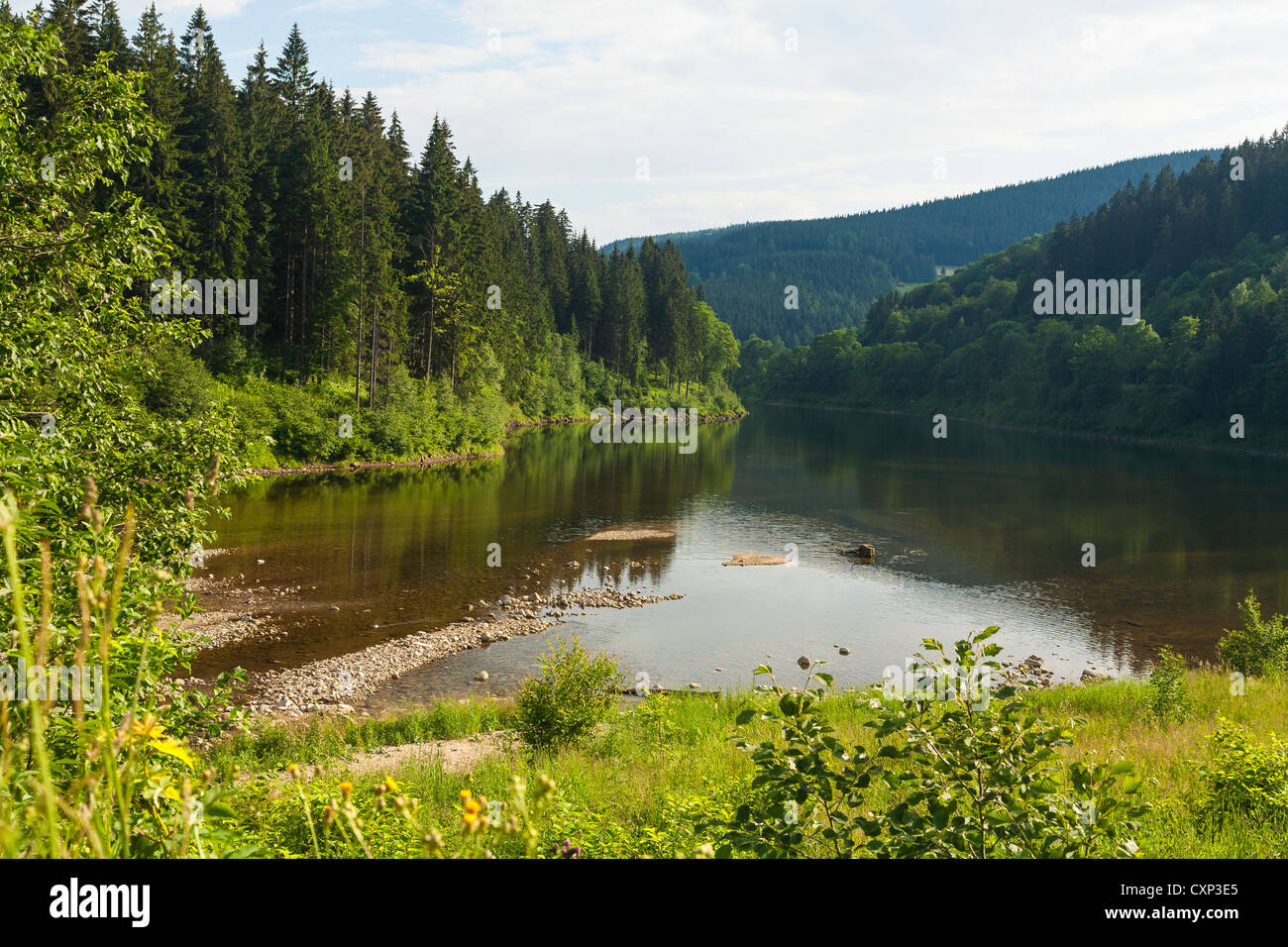 Lake in the Giant Mountains. Czech Republic Stock Photo - Alamy