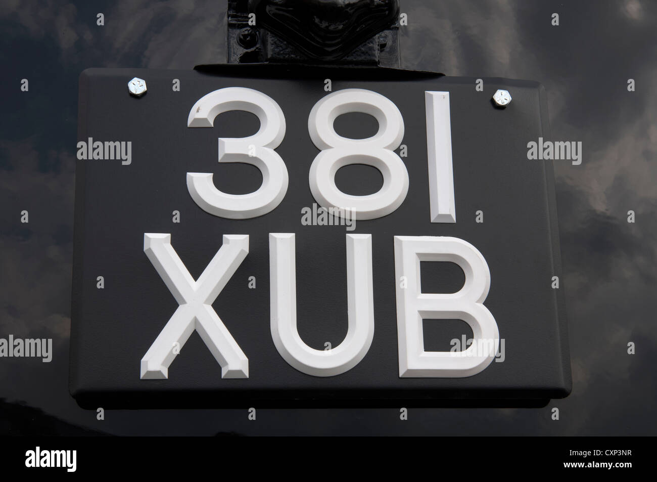 Old number plates hi-res stock photography and images - Alamy