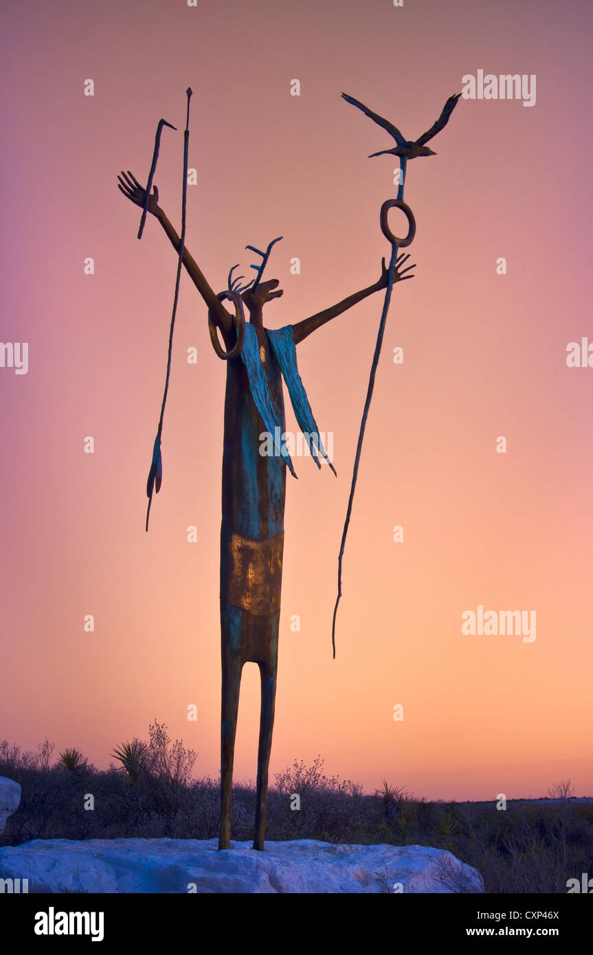 "The Maker of Peace" sculpture of Indian shaman by Bill Worrell, at ...