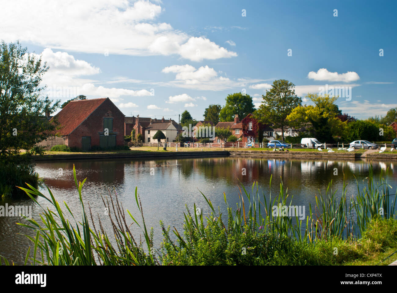 The Grantham canal, Hickling, Nottinghamshire, England, UK Stock Photo ...