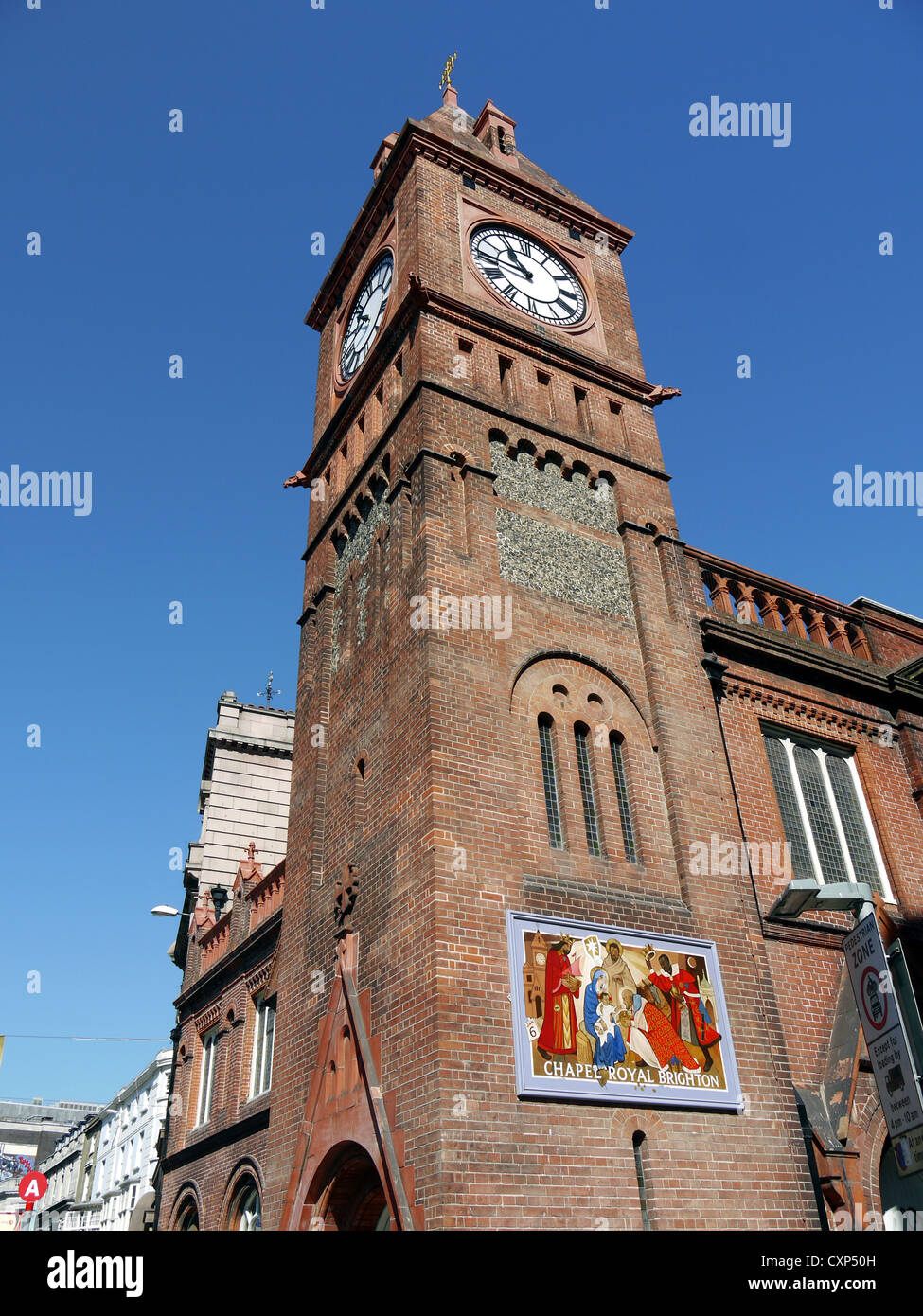 Clock Tower Chapel Royal Brighton Stock Photo - Alamy