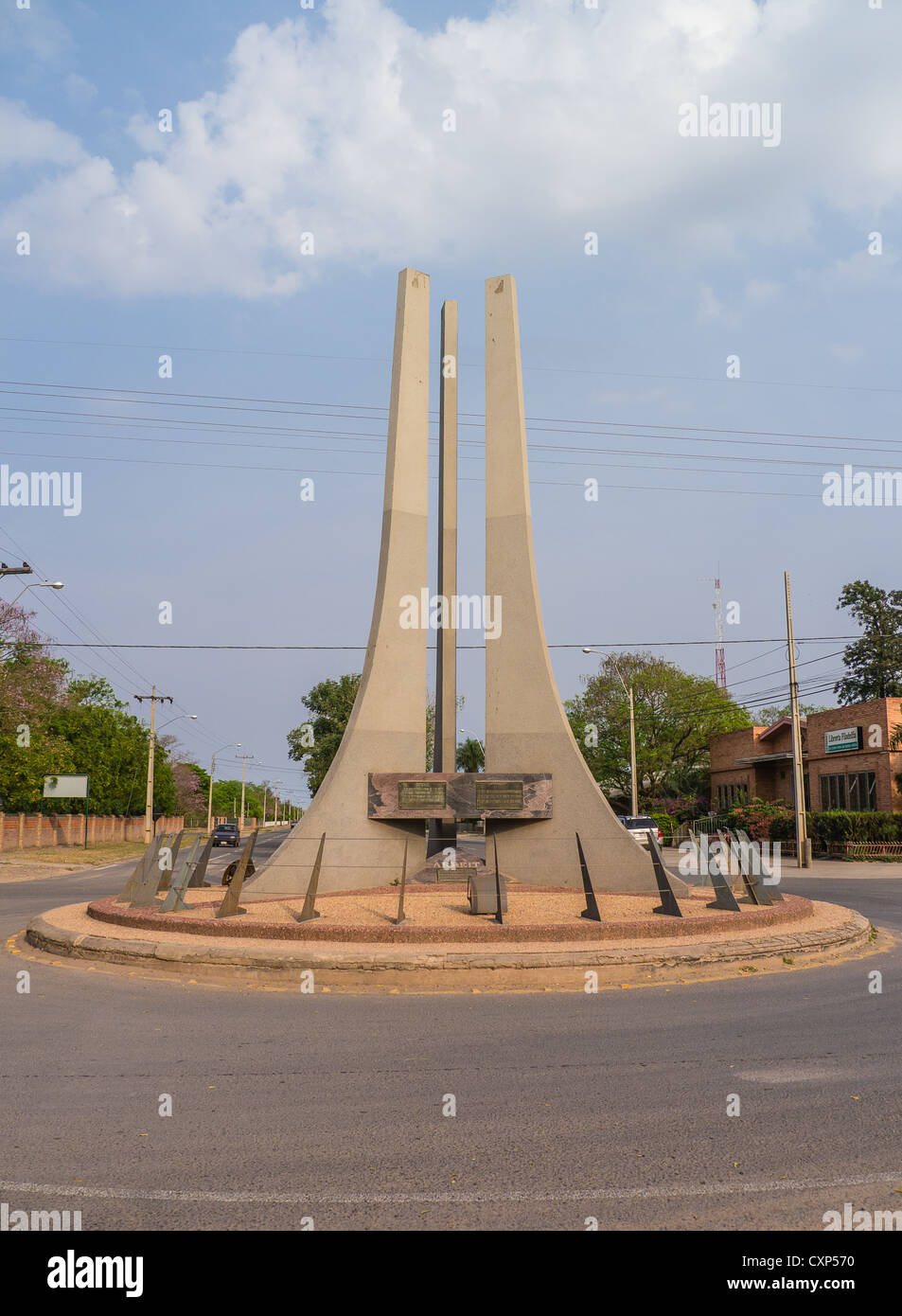 The 25 year anniversary monument of the founding of the Fernheim Colony ...