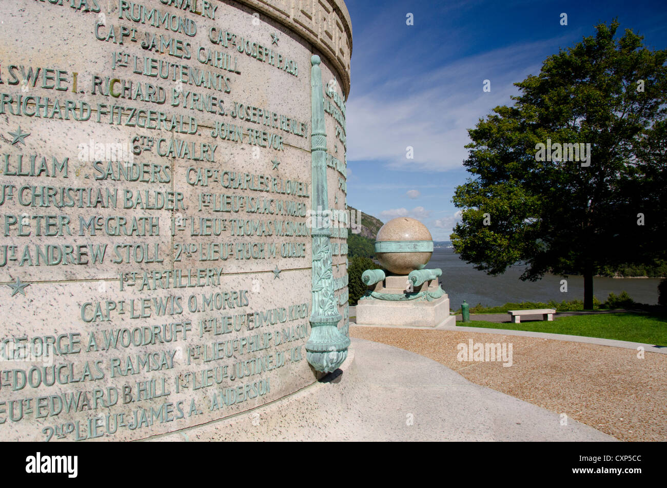 New York, West Point US Military Academy, Trophy Point. Historic Battle ...