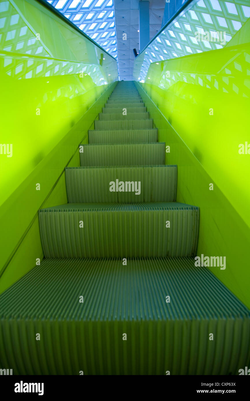Escalator seattle public library seattle hi-res stock photography and ...