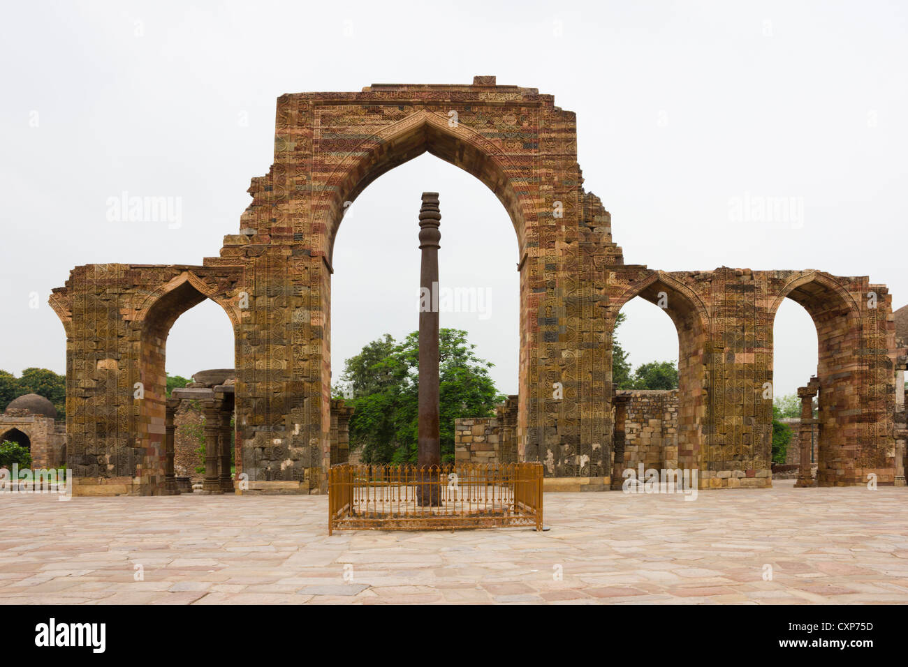 Iron pillar qutub minar complex hi-res stock photography and images - Alamy