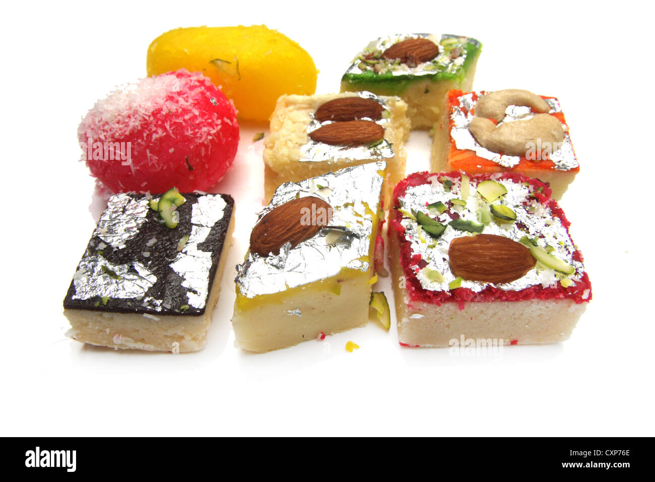 Various Indian sweet Stock Photo - Alamy