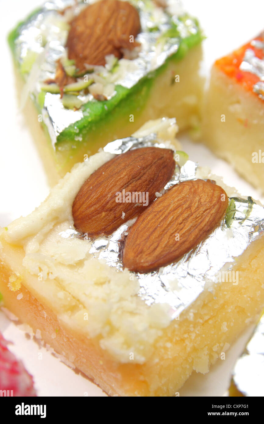 Various Indian sweet Stock Photo - Alamy