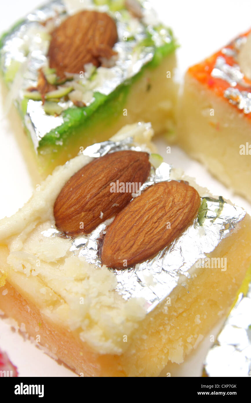 Various Indian sweet Stock Photo - Alamy