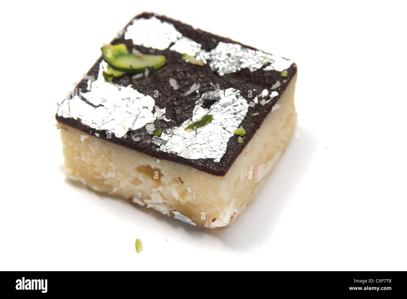 Chocolate Burfi , Indian sweet Stock Photo - Alamy