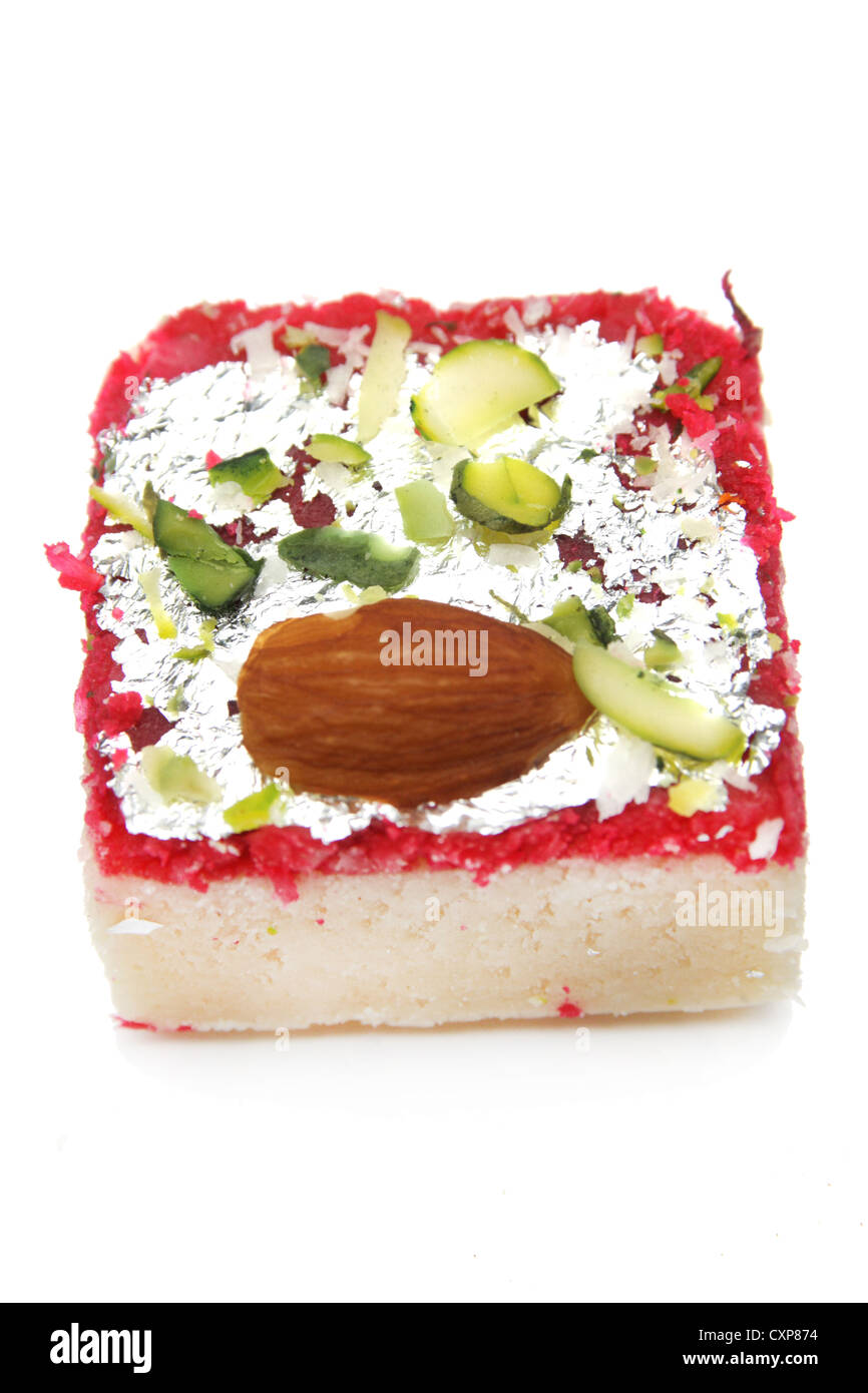 Indian sweet , Burfi Stock Photo - Alamy