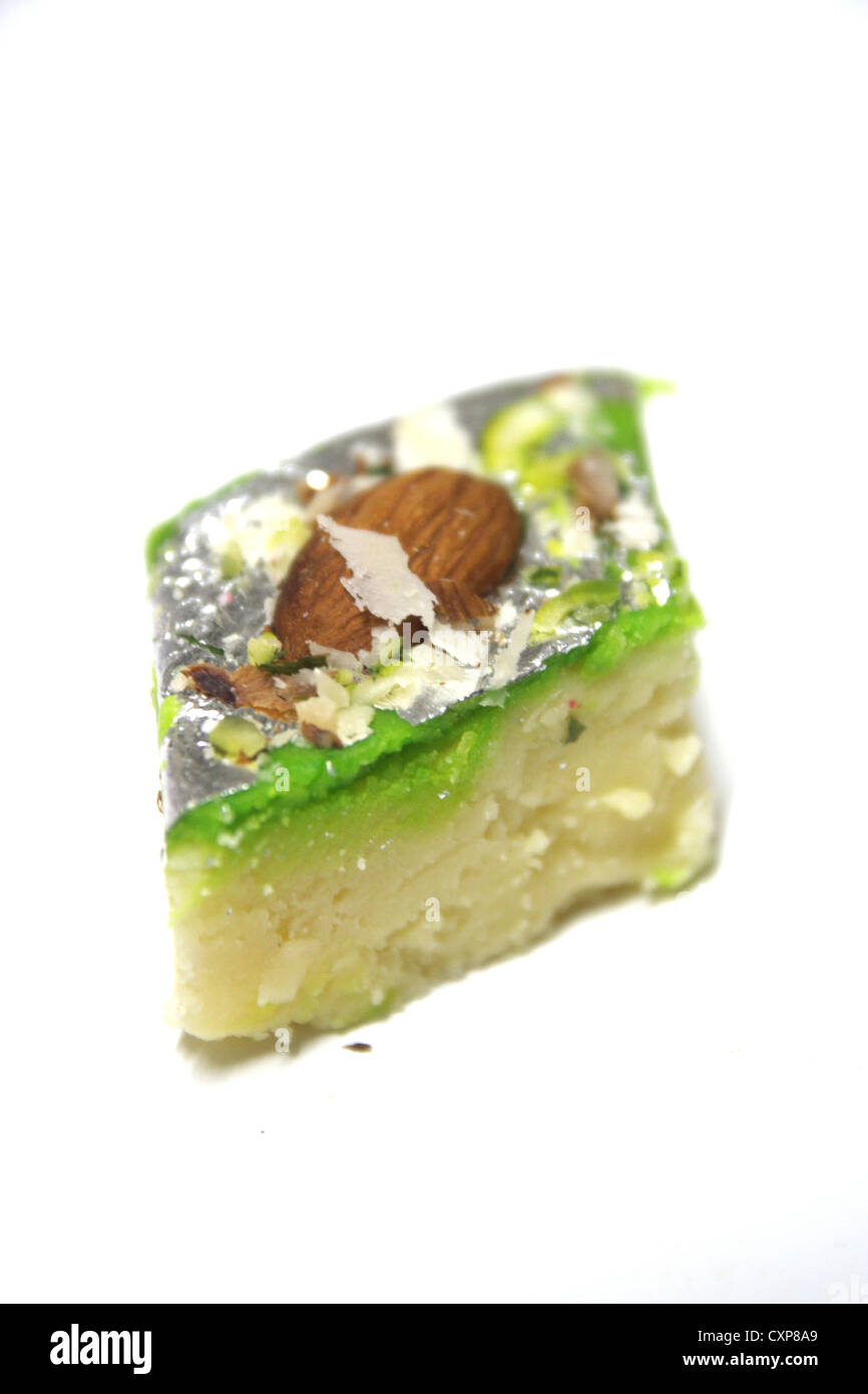 Pista Burfi , Indian sweet Stock Photo - Alamy
