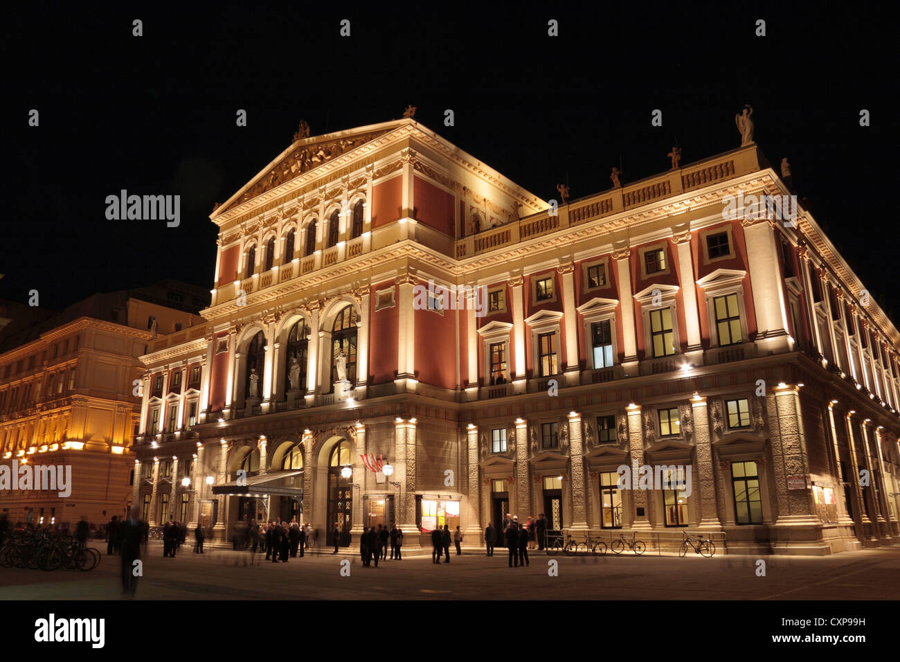The Wiener Musikverein, the home of the Vienna Philharmonic orchestra ...