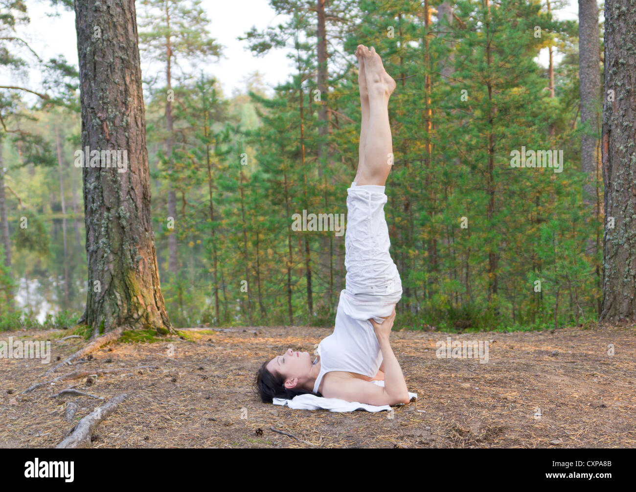 Shoulder stand hi-res stock photography and images - Alamy