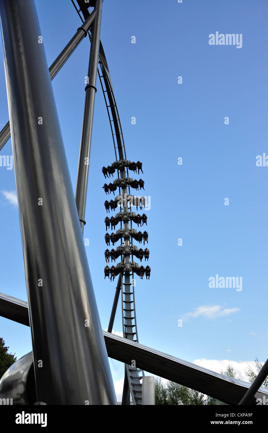 'The Swarm' winged rollercoaster ride, Thorpe Park Theme Park, Chertsey ...