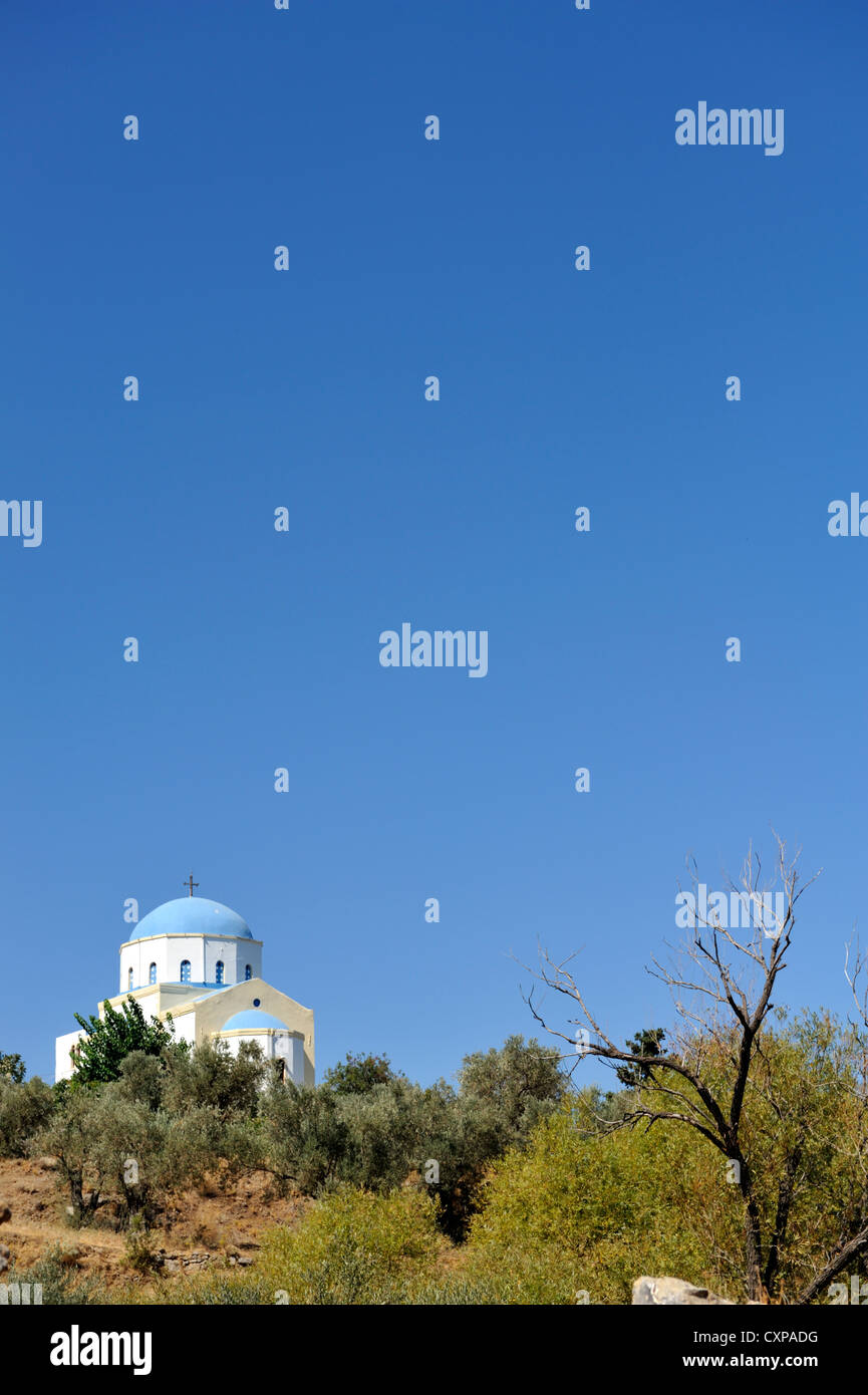 Greek church on hilltop hi-res stock photography and images - Alamy