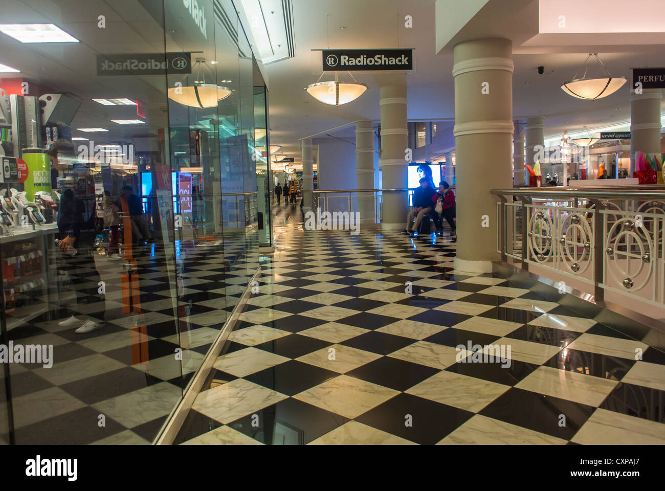 New York City, NY, People Shopping in the "Manhattan Mall", Hallway ...
