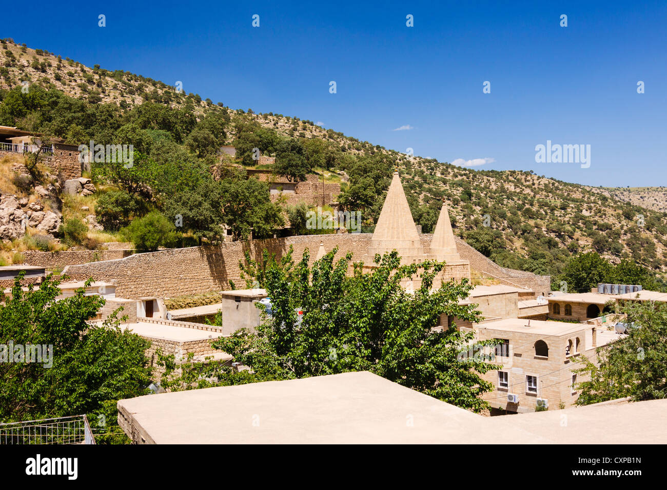 Main temple at Lalish, the holiest place in the world to practitioners ...