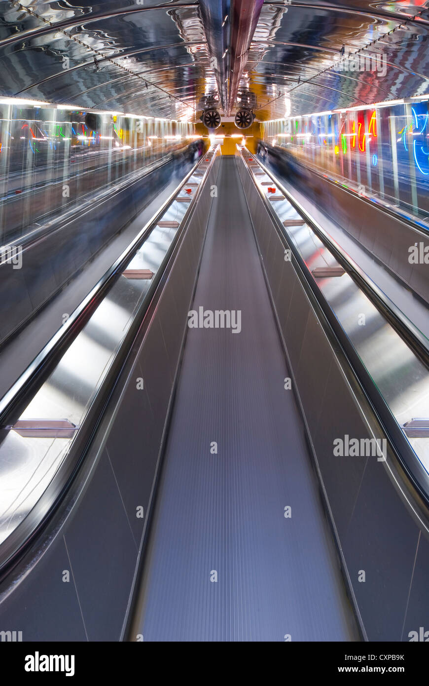Escalaters in the subway station in Helsinki, Finland Stock Photo - Alamy