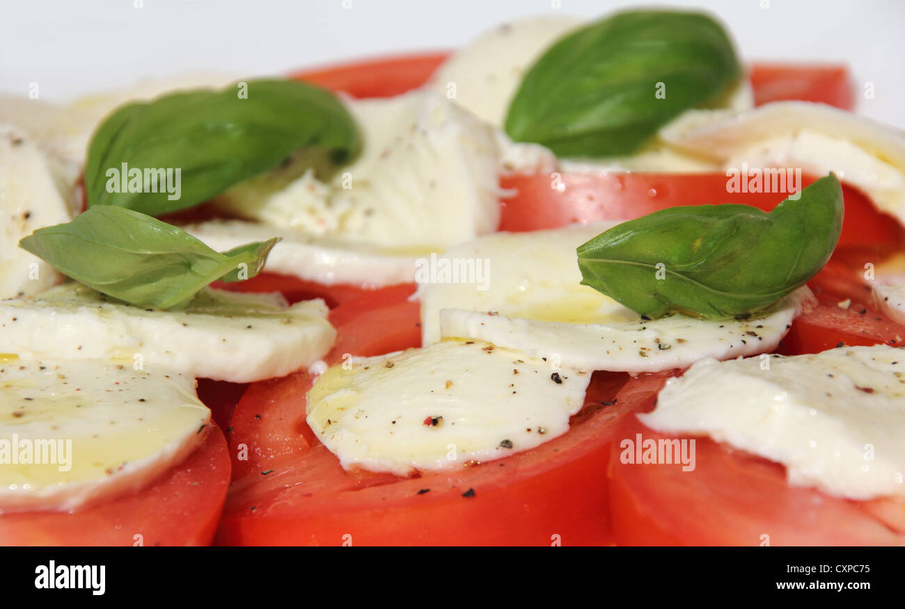 Tasty salad caprese mozzarella hi-res stock photography and images - Alamy