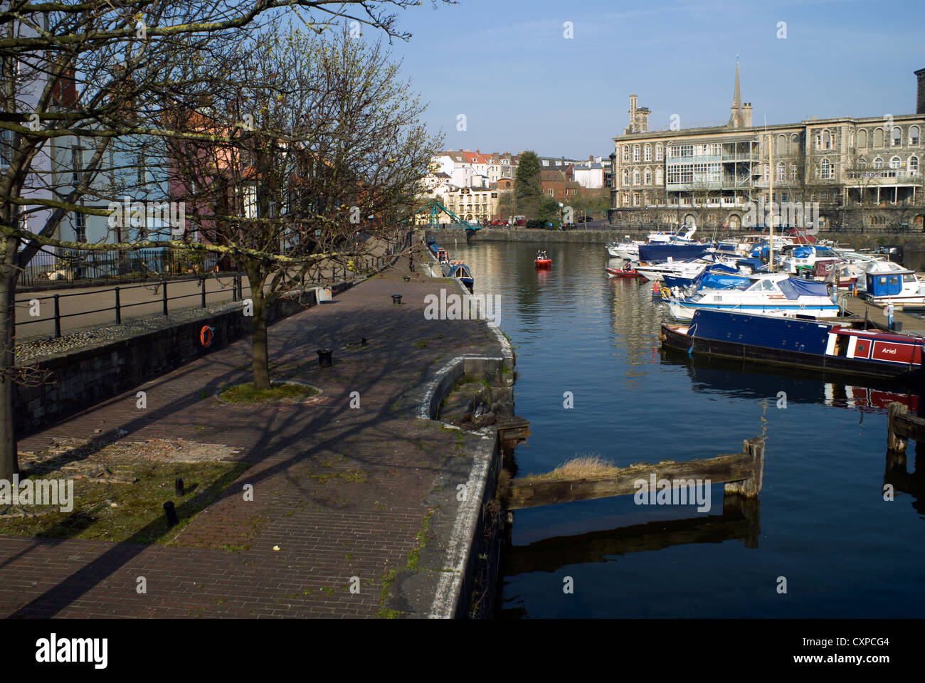 bathurst basin bristol docks england Stock Photo - Alamy