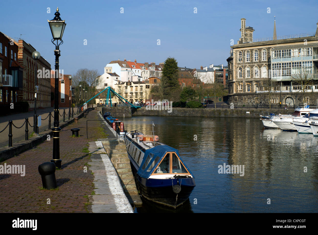 bathurst basin bristol docks england Stock Photo - Alamy