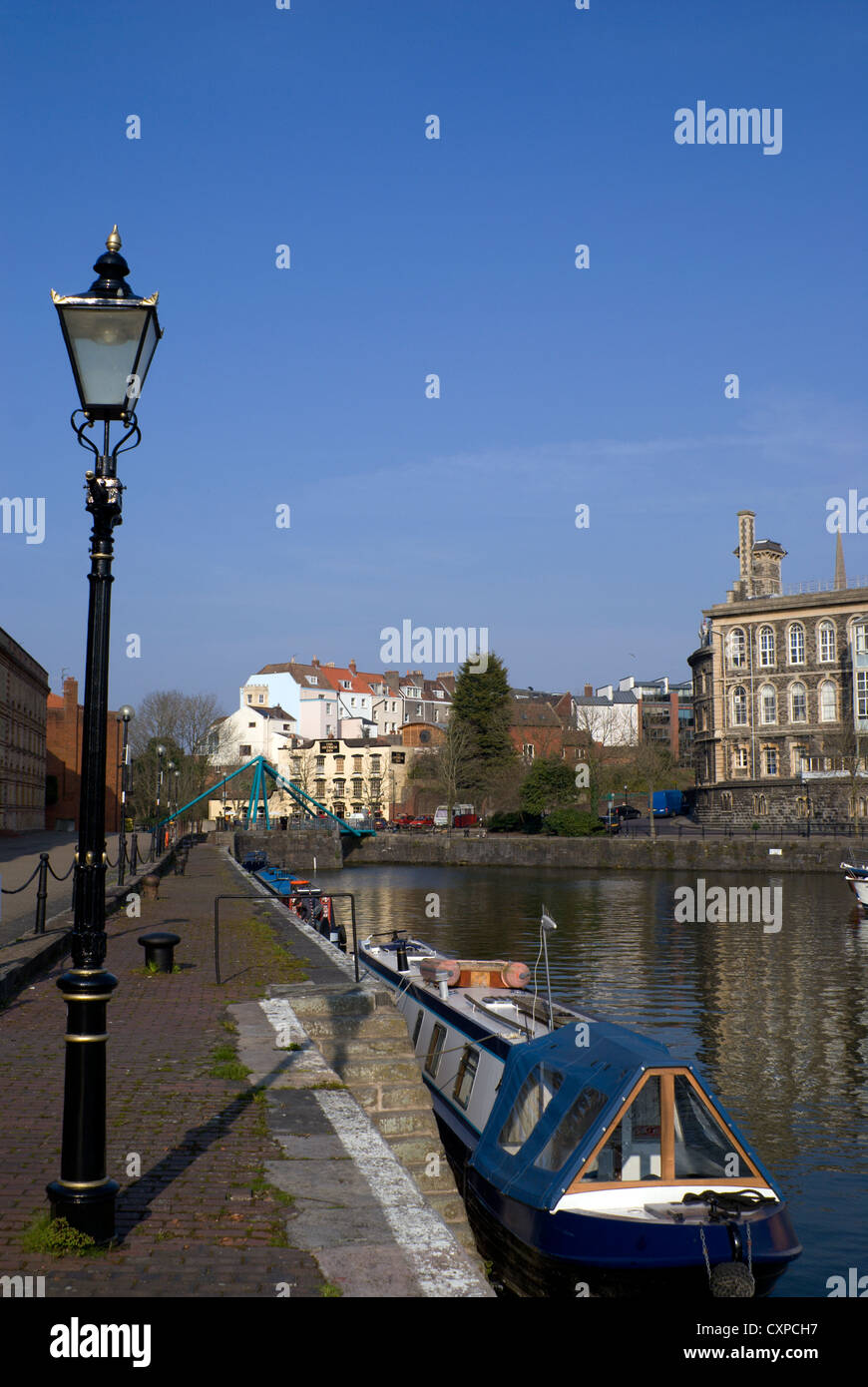 bathurst basin bristol docks england Stock Photo - Alamy