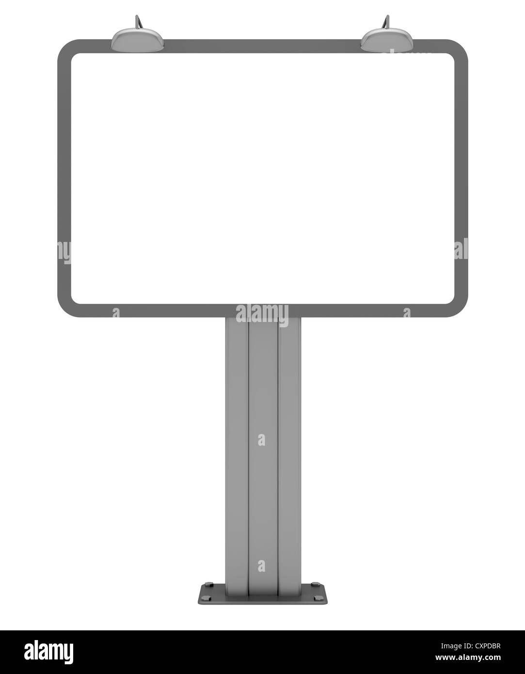 Billboard isolated on white background Stock Photo - Alamy