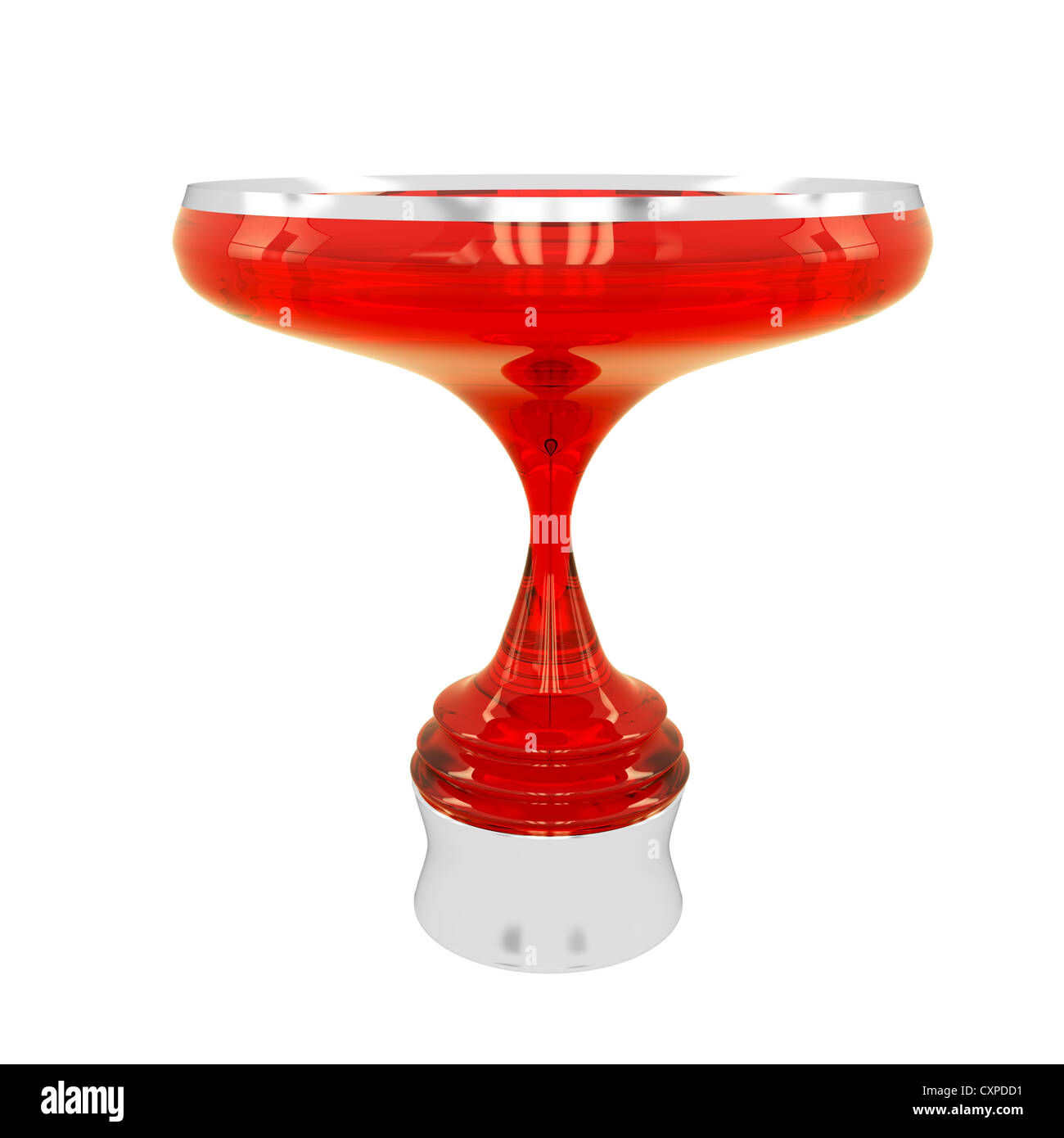 Red crystal trophy cup, isolated on white background Stock Photo - Alamy