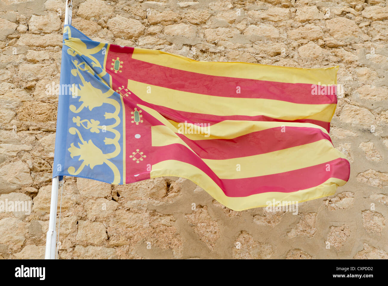 Flag Of The Region Of Valencia High Resolution Stock Photography and ...