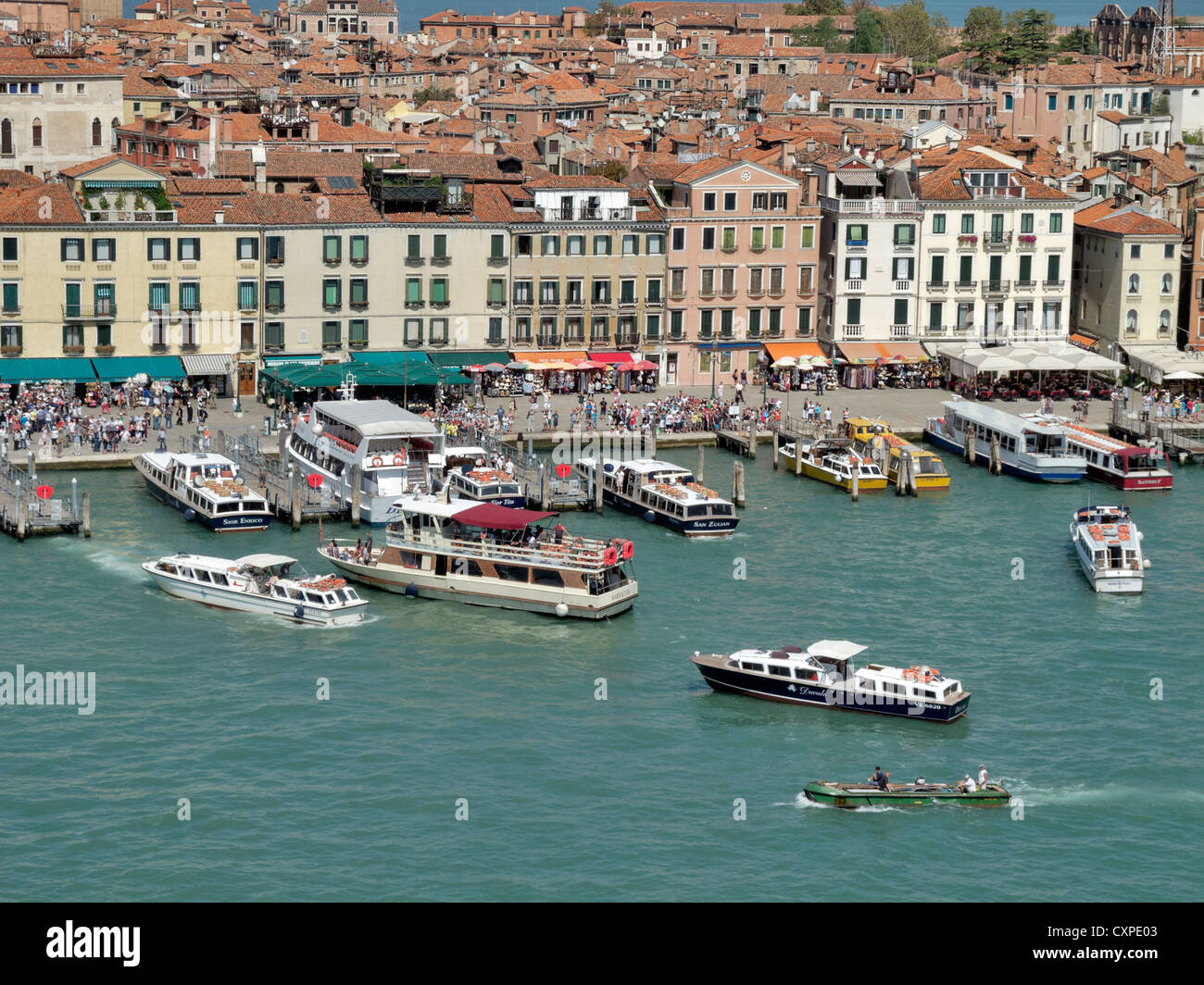 Boats docked and afloat at Venice, Italy Stock Photo - Alamy