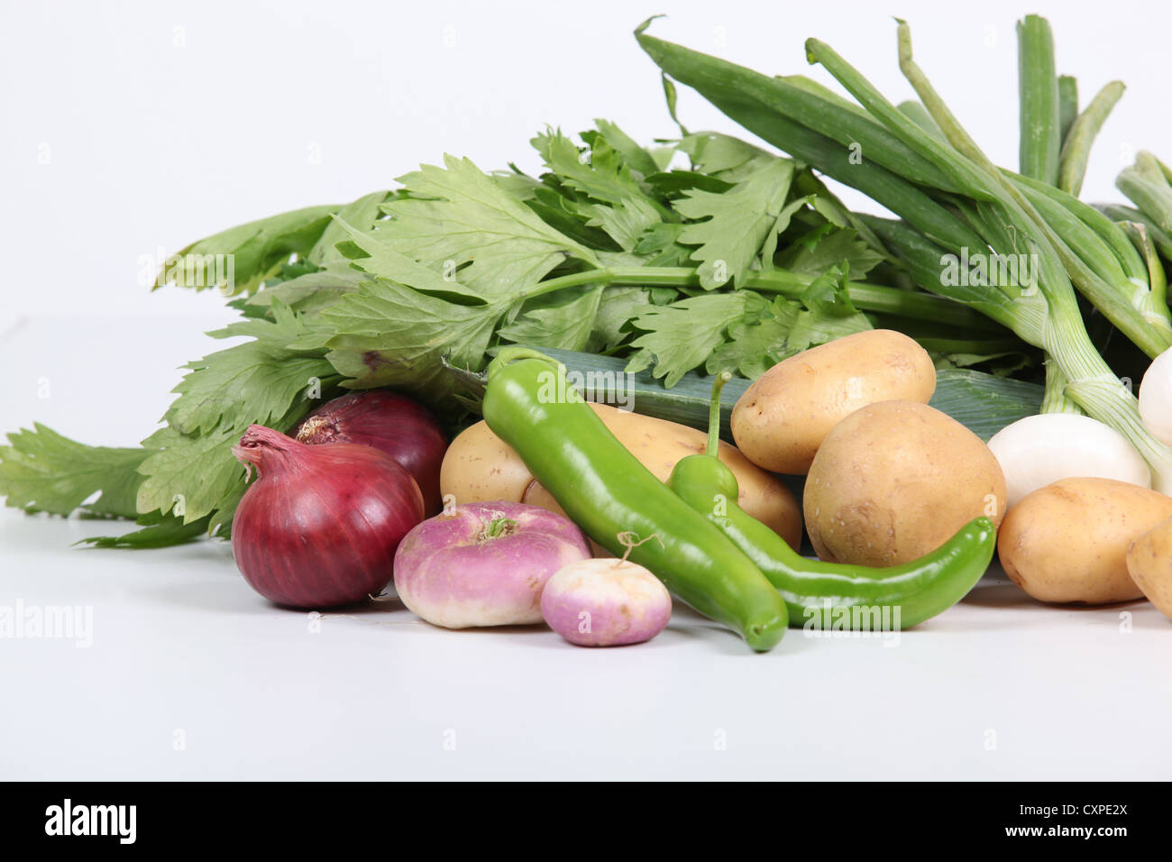 Turnip greens vegetables hi-res stock photography and images - Alamy