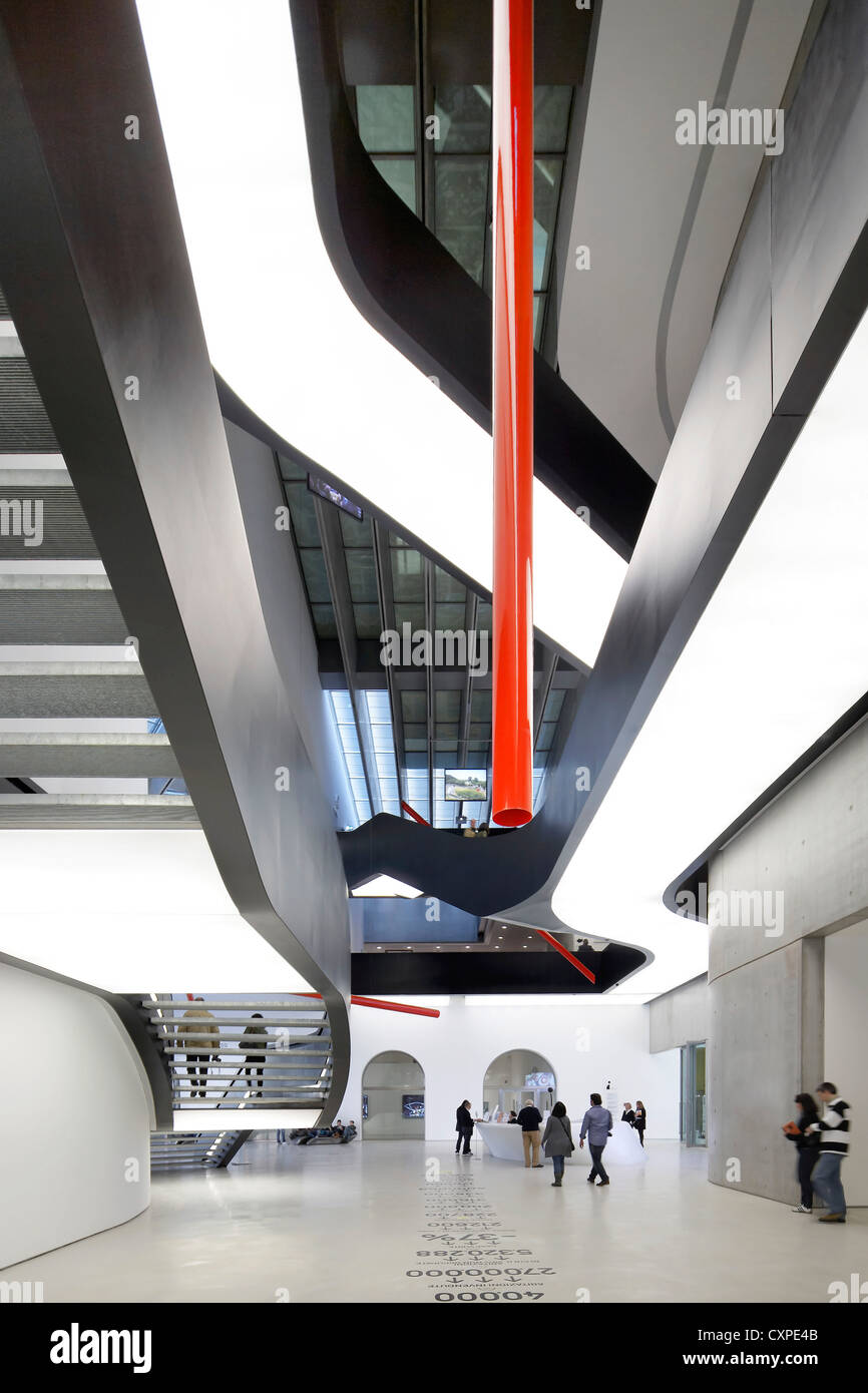 Double height entrance foyer information desk hi-res stock photography and images - Alamy