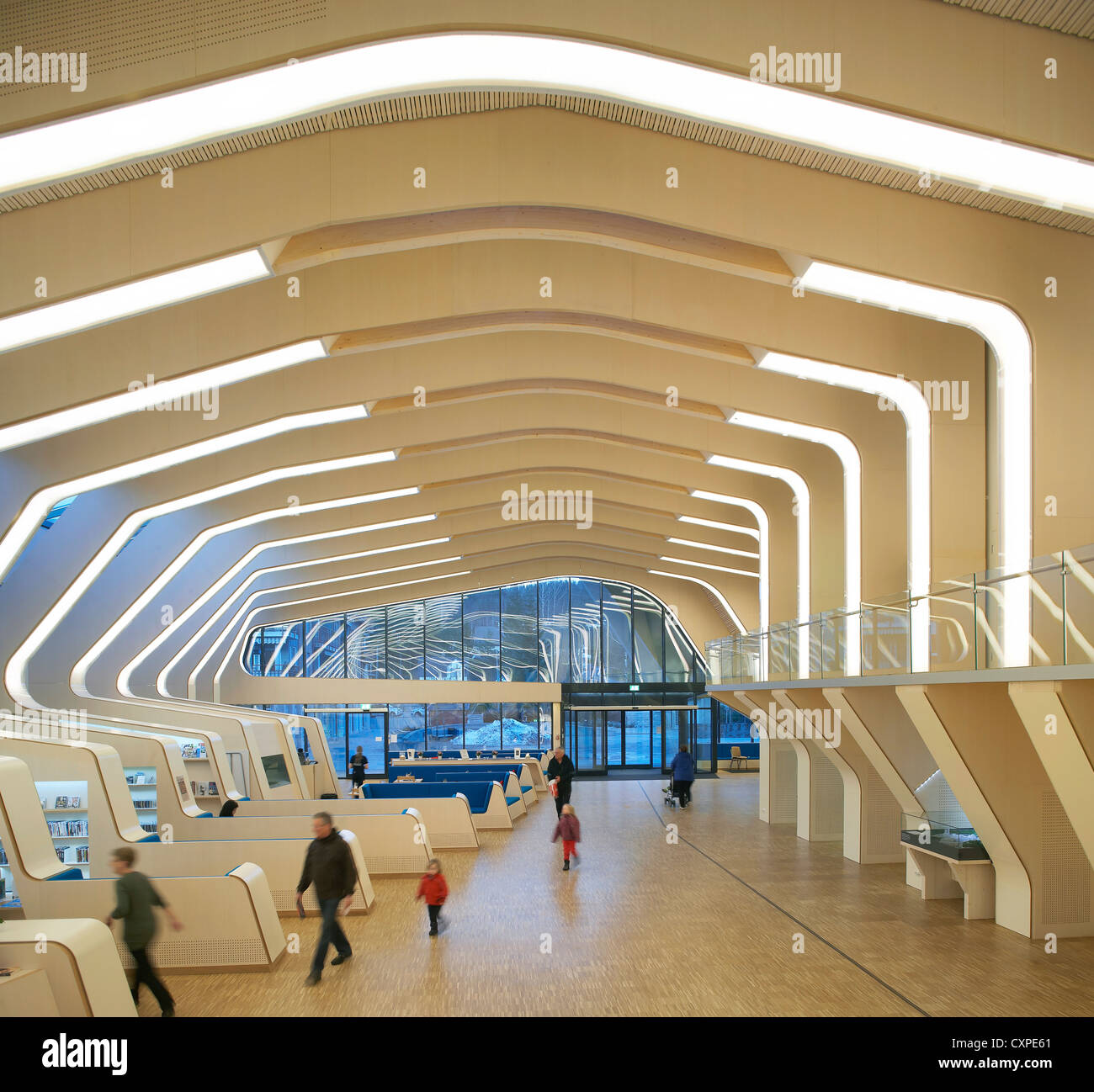 Vanessa Library, Vanessa, Norway. Architect: Helen & Hard, 2012 Stock Photo - Alamy