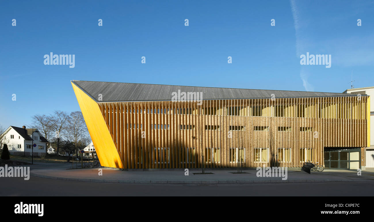 Vennesla Library, Vennesla, Norway. Architect: Helen & Hard, 2012. View ...
