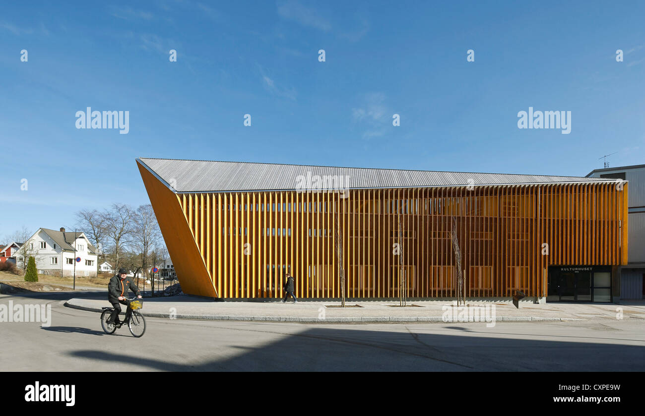 Vanessa Library, Vanessa, Norway. Architect: Helen & Hard, 2012 Stock Photo - Alamy