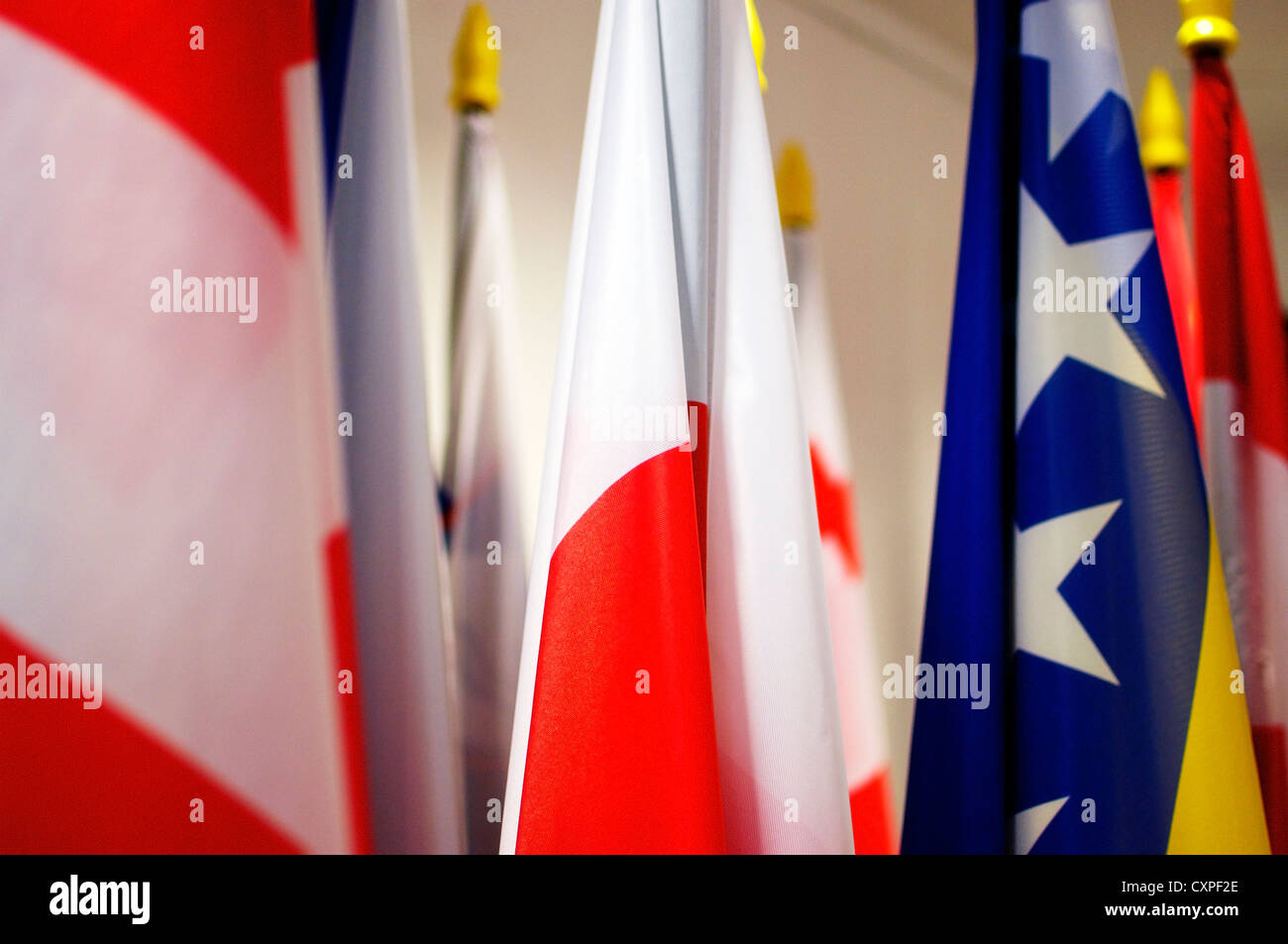 Flags of the world hanging hi-res stock photography and images - Alamy