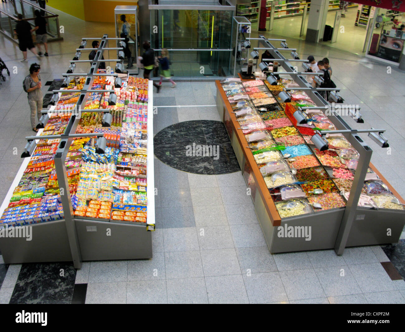 People choosing sweets at the sweet & chocolate counters in Churchill ...