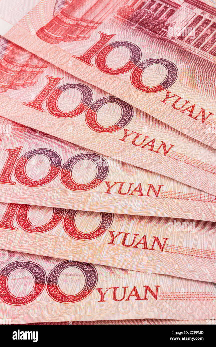 Chinese currency - 100 yuan background Stock Photo - Alamy