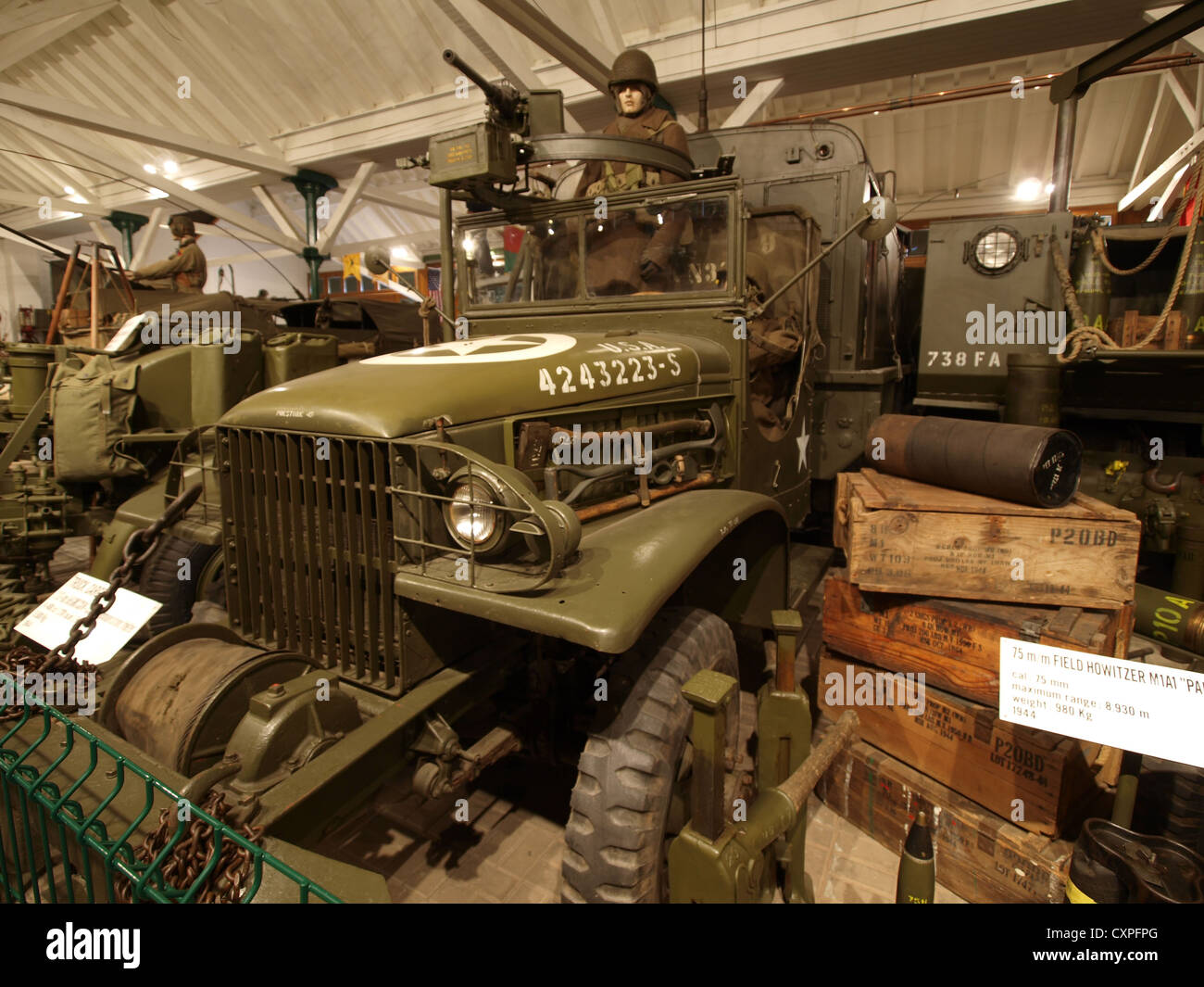 GMC CCKW-353 (6x6) with communication shelter Stock Photo - Alamy
