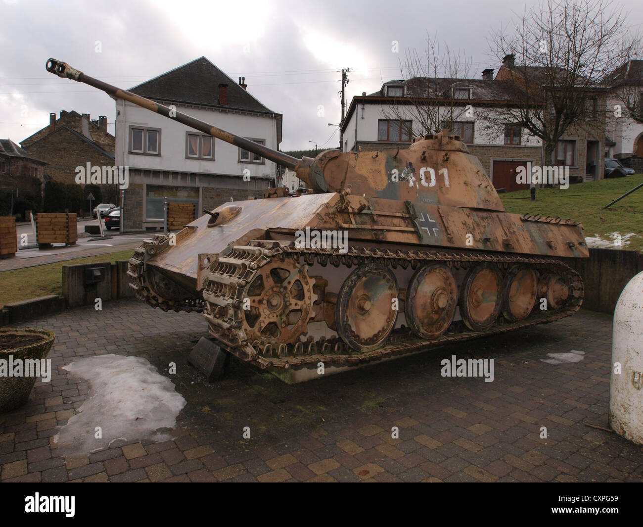 Panther type G (Sd.Kfz.171) at )Houffalize, Belgium Stock Photo - Alamy