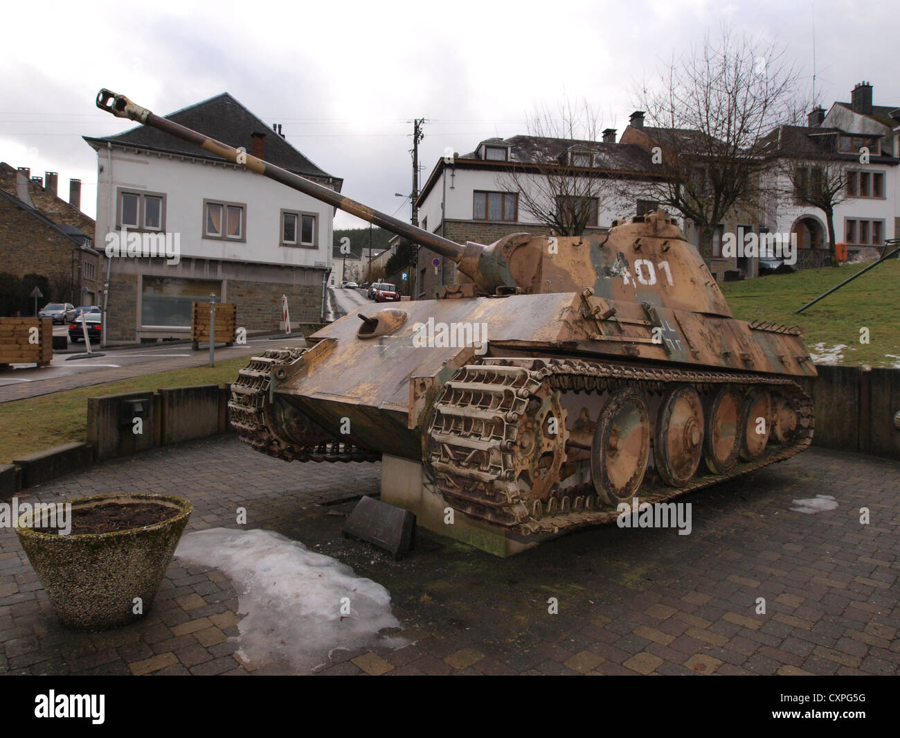 Panther type G (Sd.Kfz.171) at )Houffalize, Belgium Stock Photo - Alamy