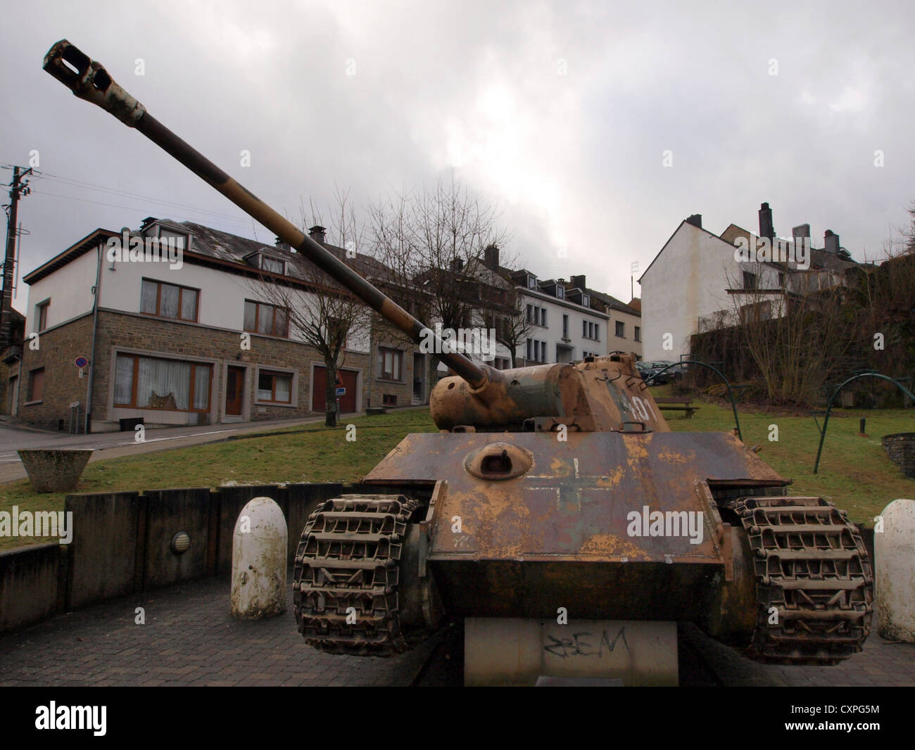 Panther type G (Sd.Kfz.171) at )Houffalize, Belgium Stock Photo - Alamy