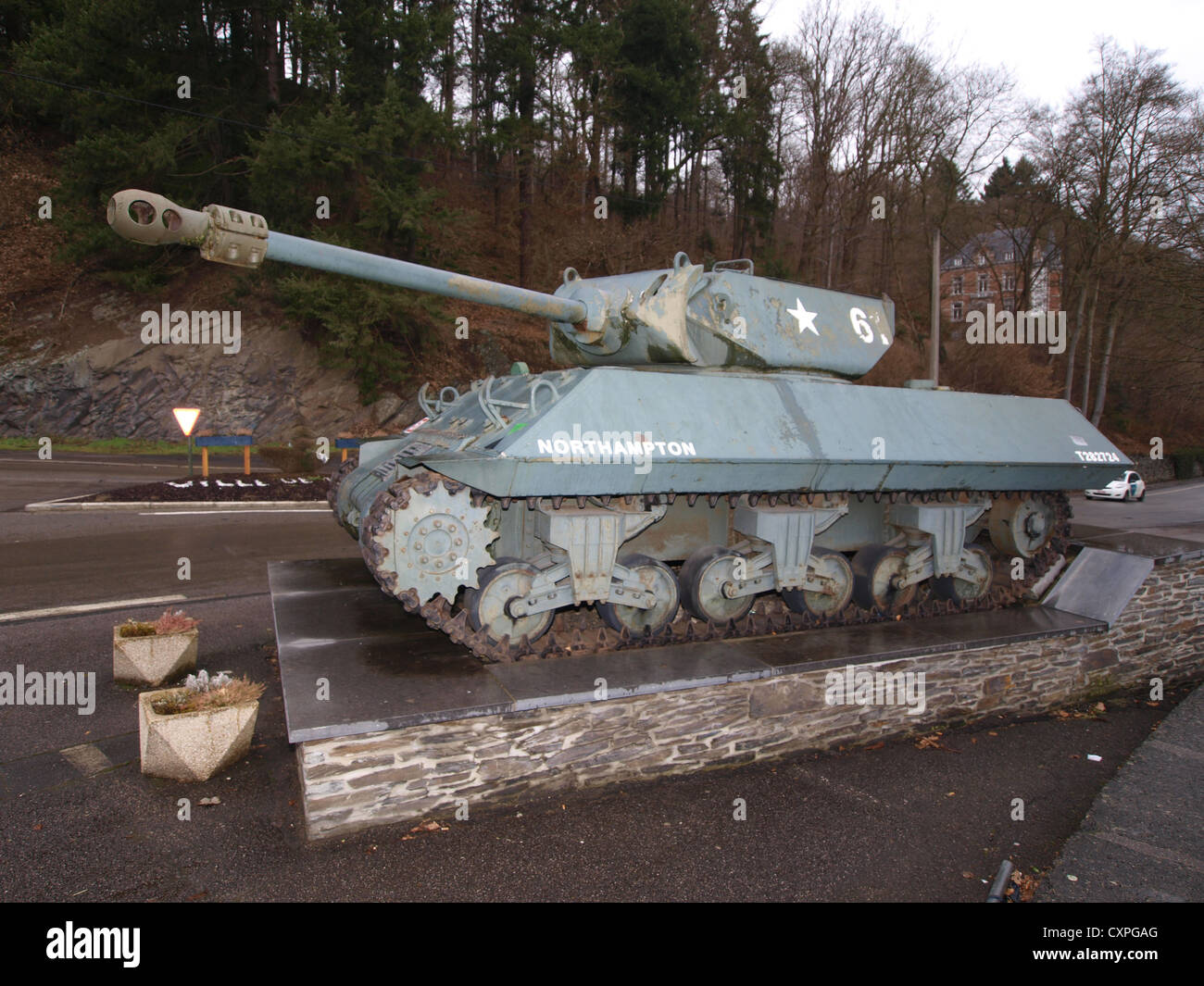 Achilles Tank Destroyer Mk10 at La Roche-en-Ardenne, Belgium Stock ...