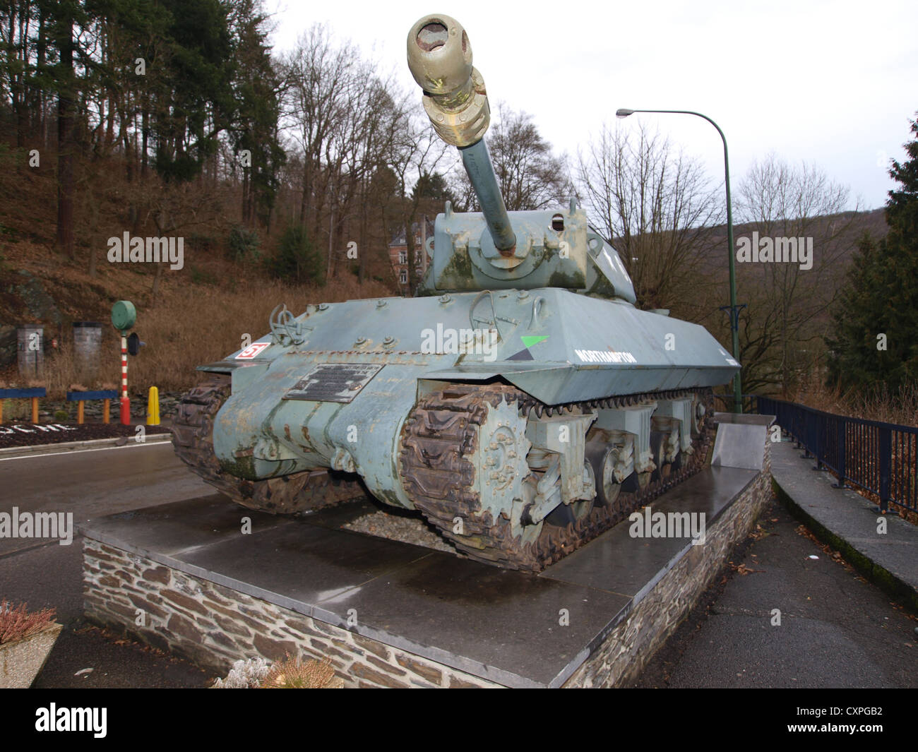 Achilles Tank Destroyer Mk10 at La Roche-en-Ardenne, Belgium Stock ...
